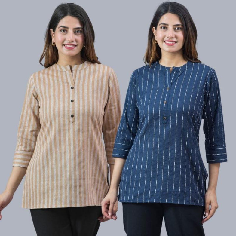 combo of 2 women cotton handloom top – D To D Style